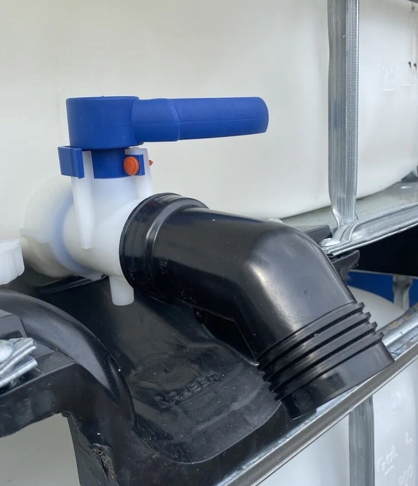 IBC tank SPOUT mauser fine 58 mm thread shutz water oil drain stillage ...