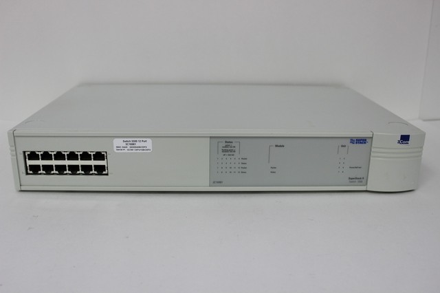 3Com Networking SuperStack II Switch 3300 12 Port 10/100 for sale ...