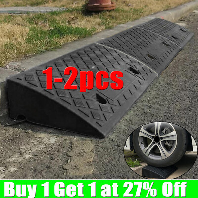 1-2x Heavy Duty Ramp Kerb Ramps Driveway Car Vehicle Threshold Ramp ...