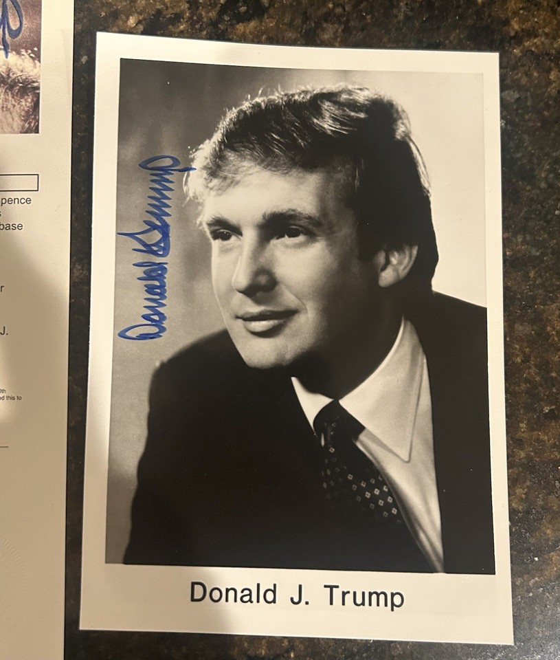 President Donald J Trump Autographed Photo - JSA LOA Very Early Rare ...