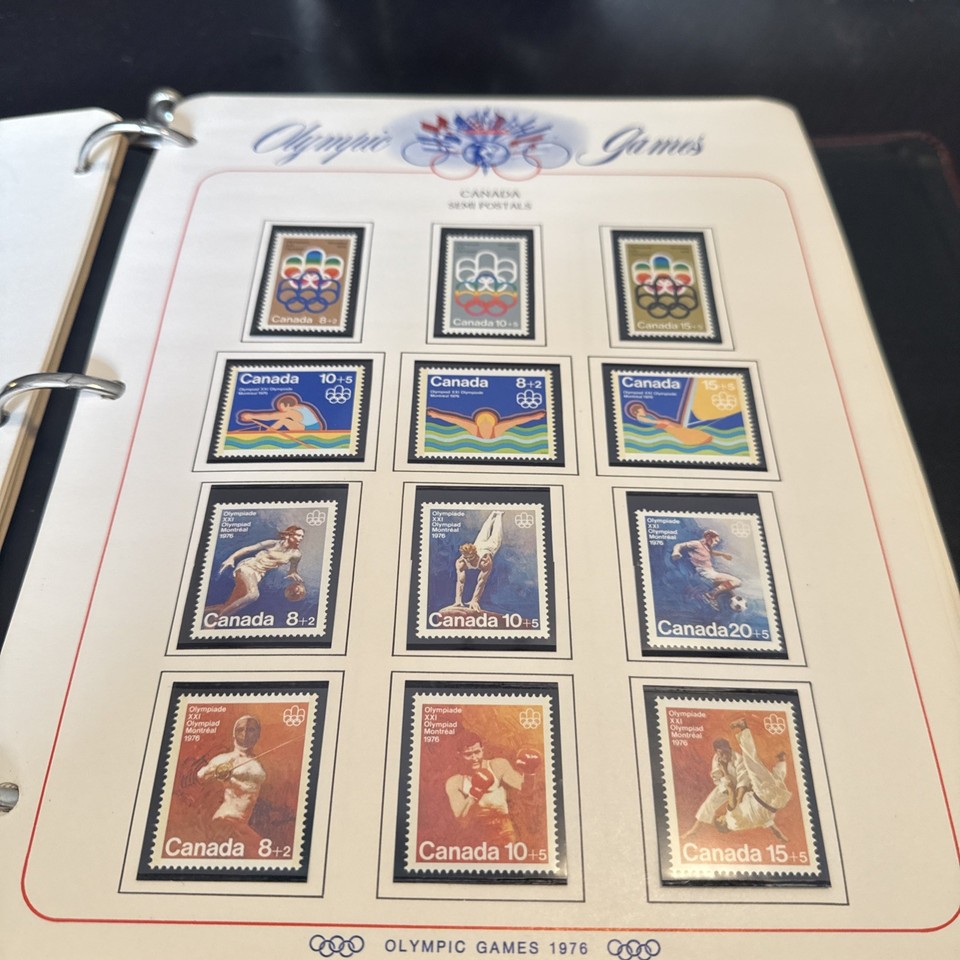 1976 Olympic Games Stamp Collection- World Wide Commemorative 90+ Pages ...