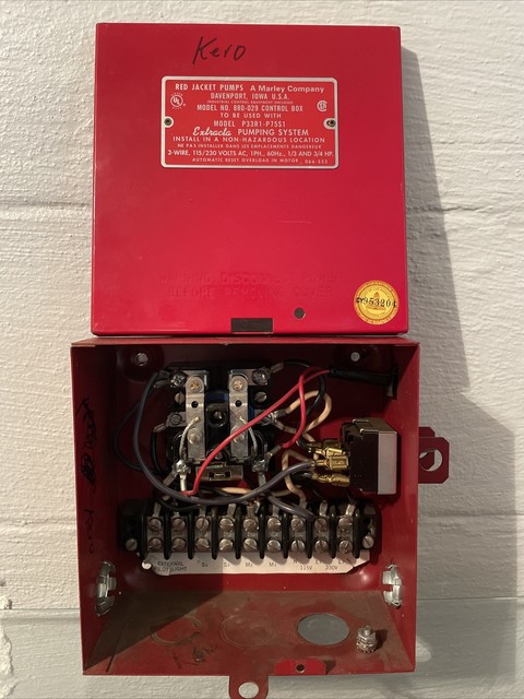Veeder-Root 880-029 Red Jacket Pump Control Box For P33R1-P75S1 Pumping ...