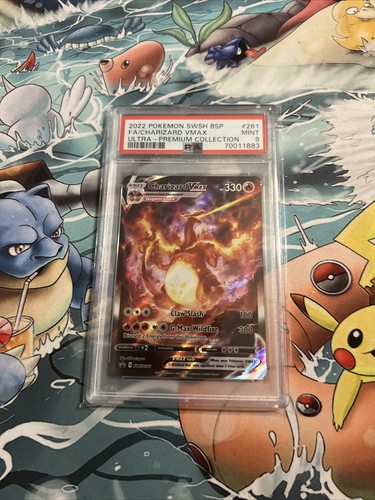 CHARIZARD VMAX SWSH261 POKEMON ULTRA PREMIUM COLLECTION ALT ART PSA 9 ...