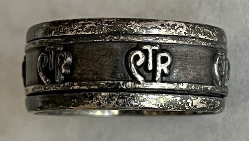 Sterling Silver CTR Spinner Ring Size 11 | eBay