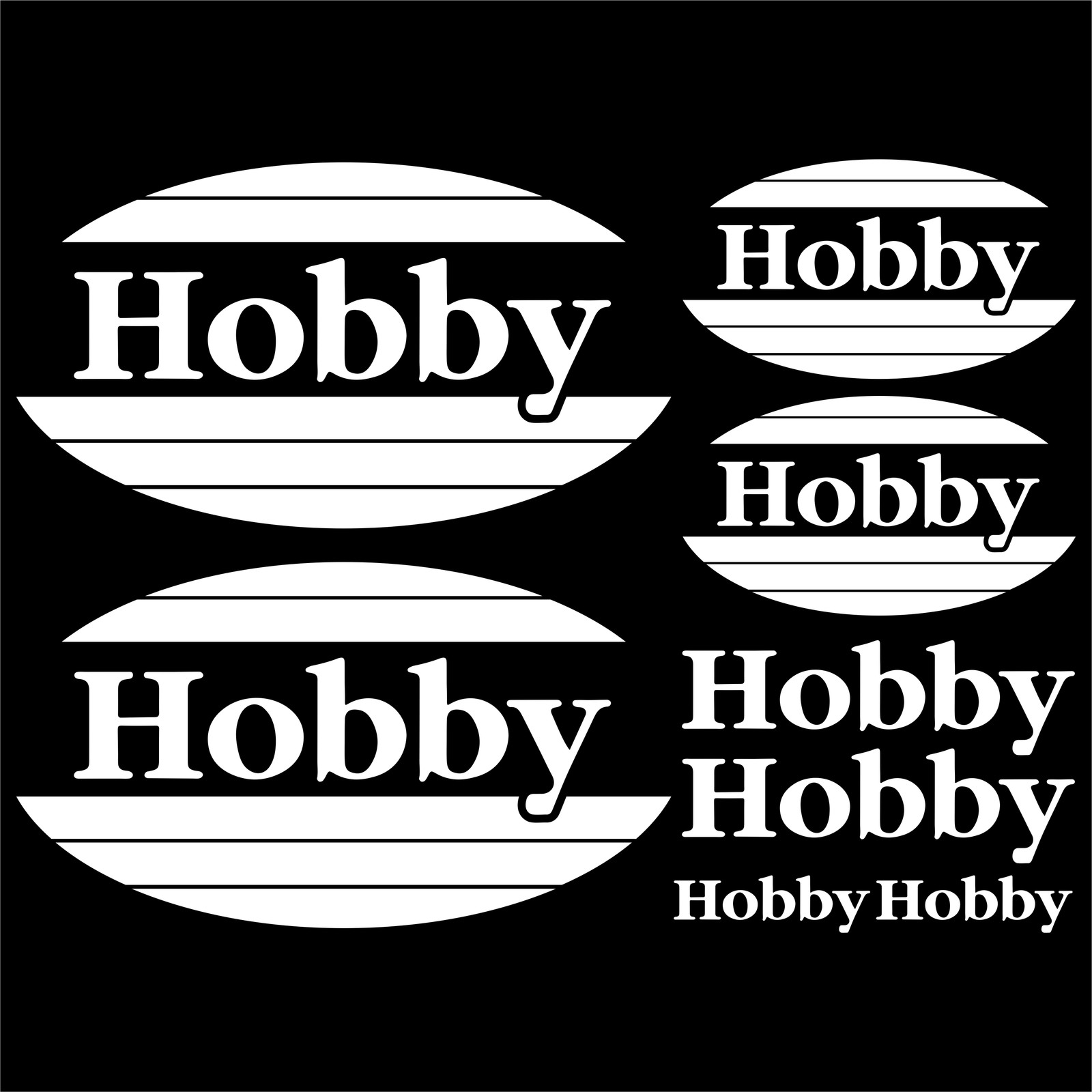 Hobby autocollant sticker camping car caravane caravan 8 Pièces | eBay