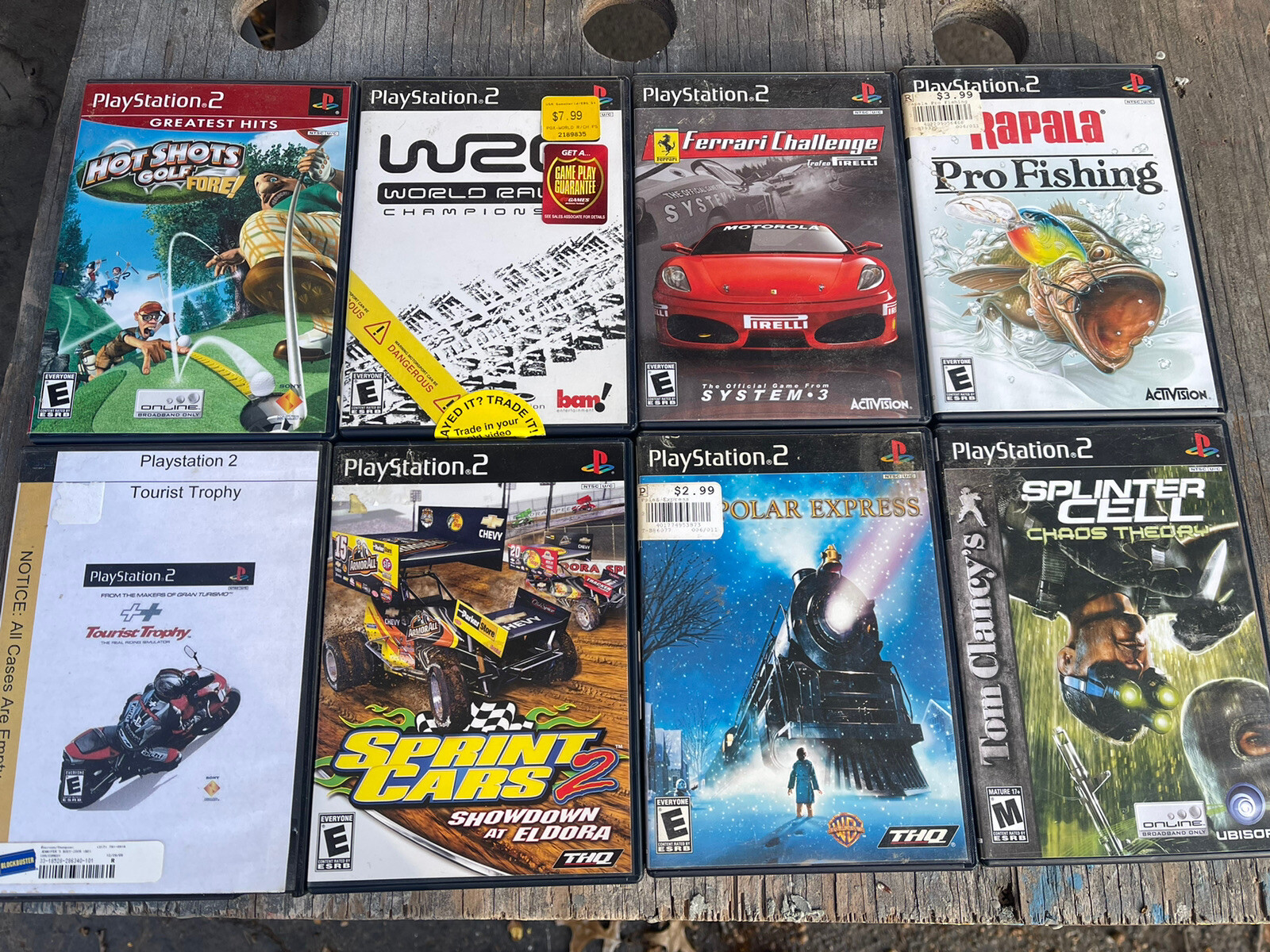 PS2 Game Lot Sony Playstation 2 Game Bundle Polar Express Tom Clancy ...