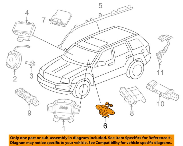 Jeep CHRYSLER OEM Airbag Air Bag-clockspring Clock Spring 68241522AC ...
