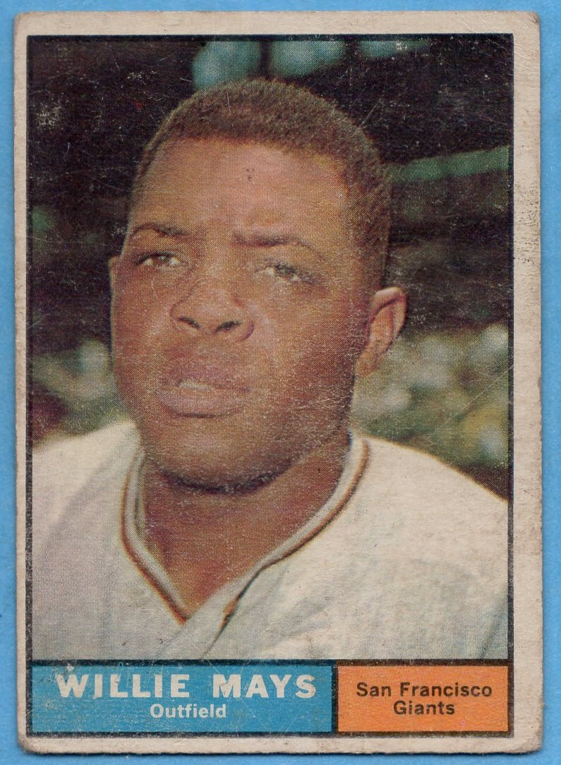 1961 Topps #150 Willie Mays VG San Francisco Giants Mets Hall of Fame ...