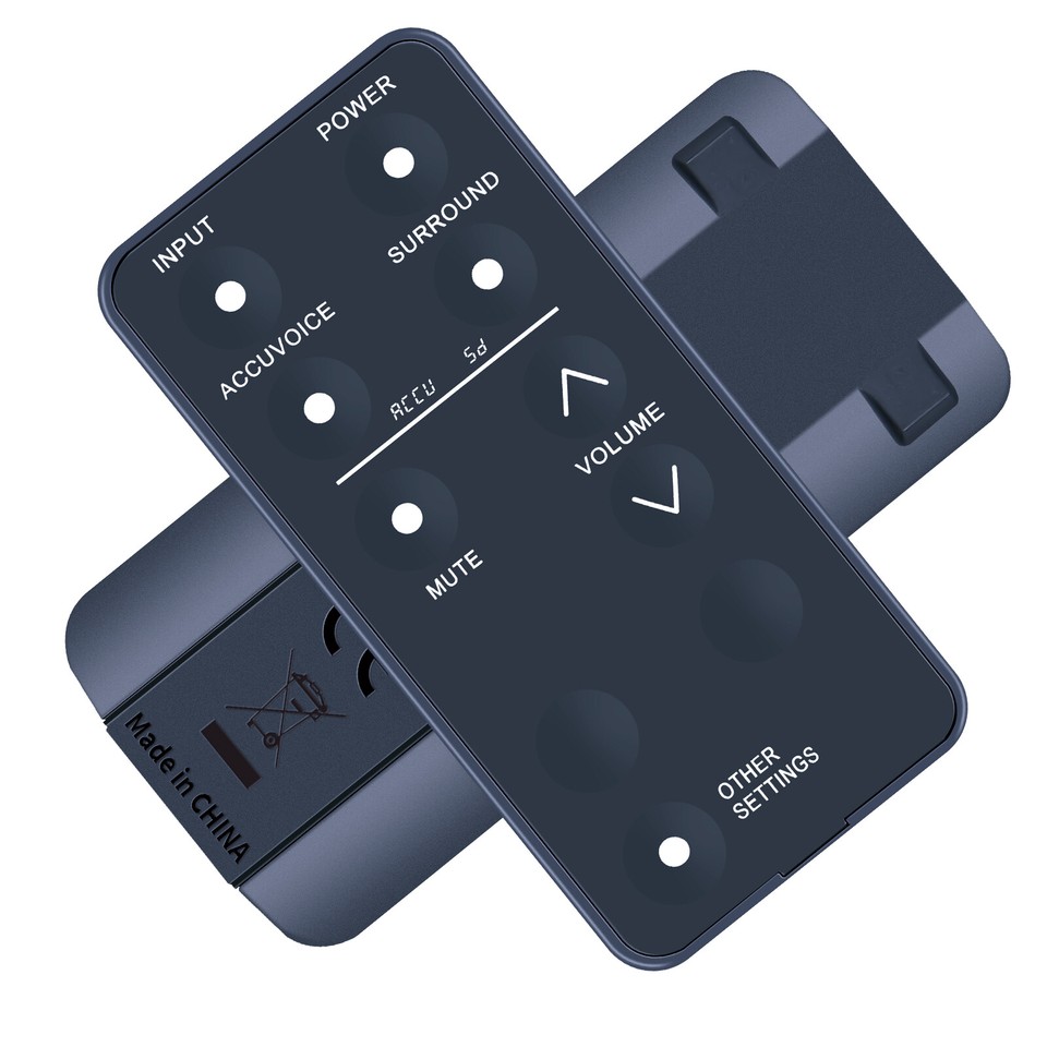 For Zvox Multi Level Replace Remote Control AccuVoice TV Speakers ...