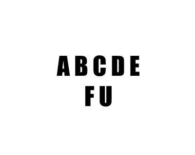 ABCDE FU Decal Window Sticker Vehicle High Quality 2339 | eBay