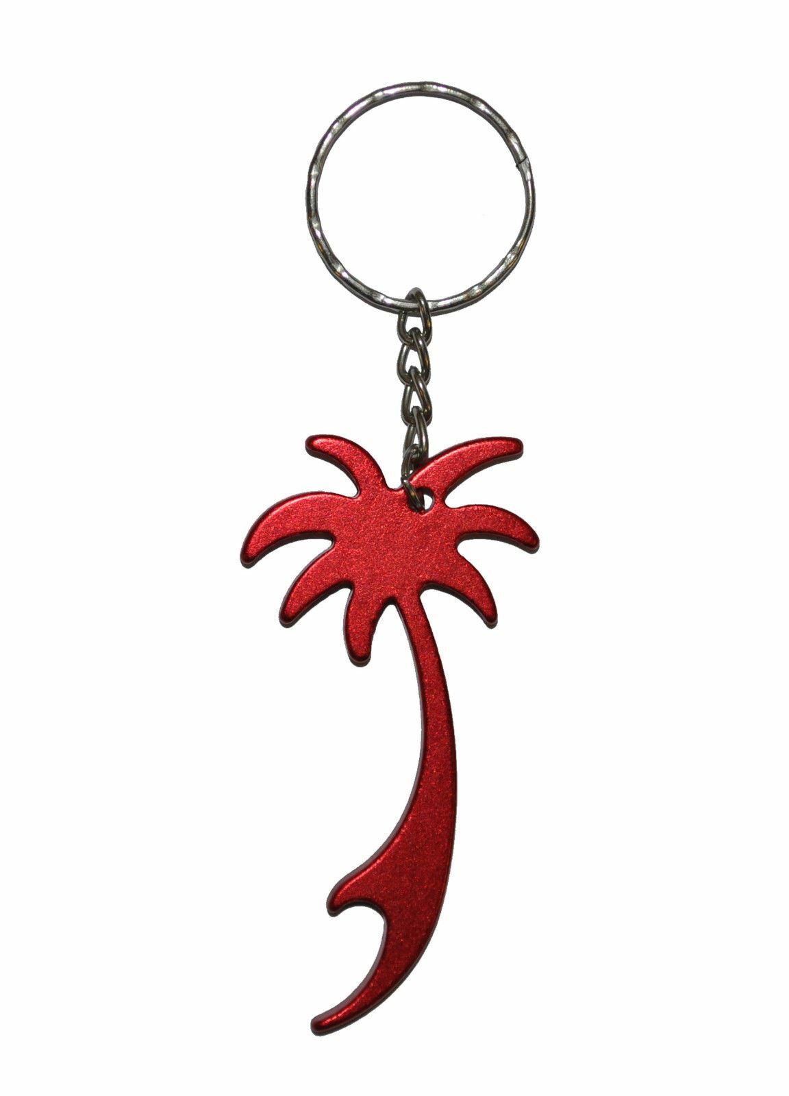 Palm Tree Keyring Bottle Opener Tropical Colour Metal Keychain | eBay