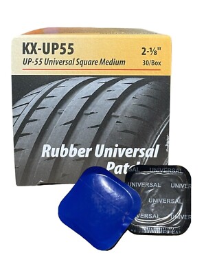 KEX KX-UP55 Universal Tire Patch 2-1/4” Square Rema Tip Top Tube Patch ...