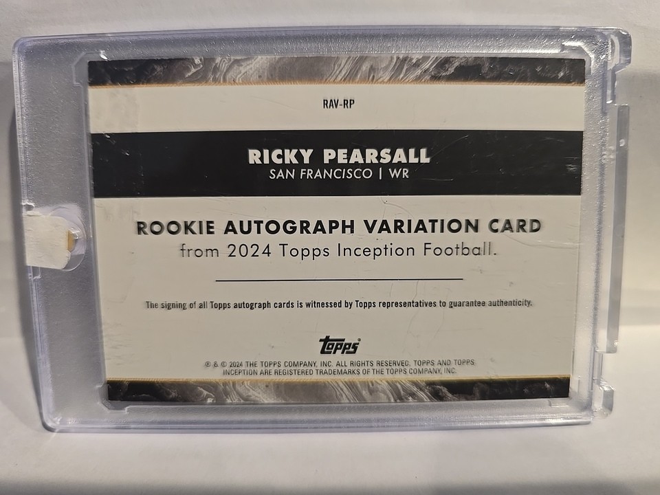 2024 Topps Inception Rookie Autographs Ricky Pearsall | eBay