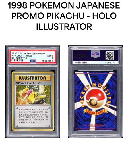 1998 PIKACHU ILLUSTRATOR PSA 9 MINT POKEMON JAPANESE CARD | eBay