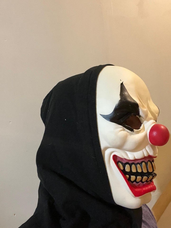 Scary Clown Mask Adult Halloween Costume Fancy Dress Horror | eBay