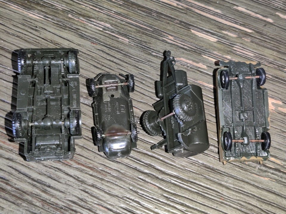 4 Roco Minitanks Dodge Command Car VW Amphibious Water Tank Trailer ...