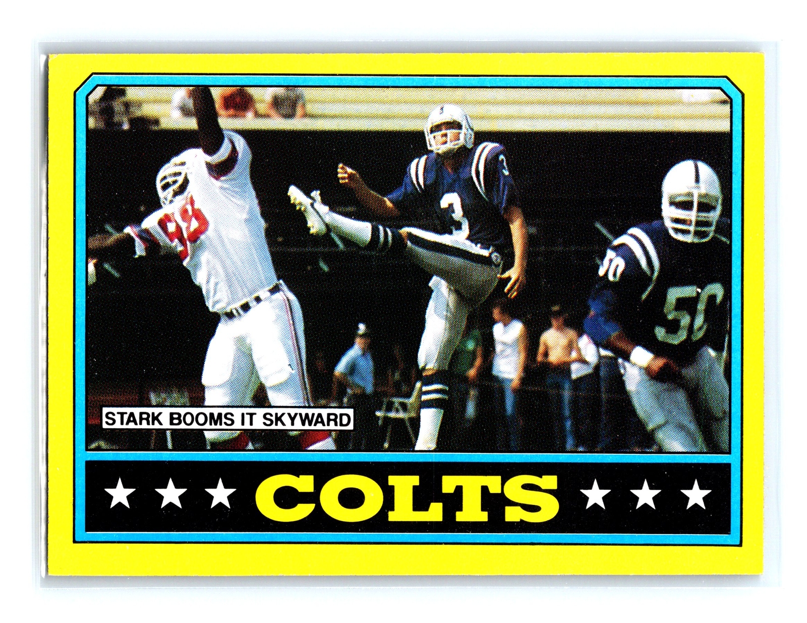 1986 Topps #314 Colts Team Leaders - Stark Booms It Skyward | eBay