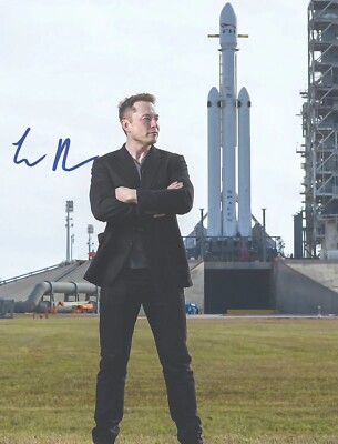 ELON MUSK REPRINT SIGNED PHOTO A4 SIZE 8"X11" . #1 | eBay