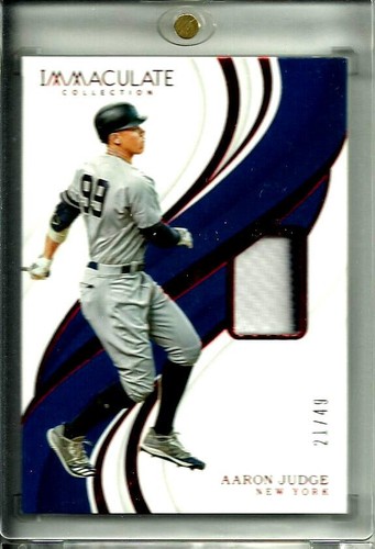 Aaron Judge 2019 Panini Immaculate Collection Player Material #87 SP D# ...