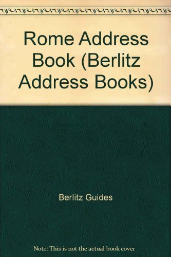 The Rome Address Book (Berlitz Cityscope) By Frederika Randall ...