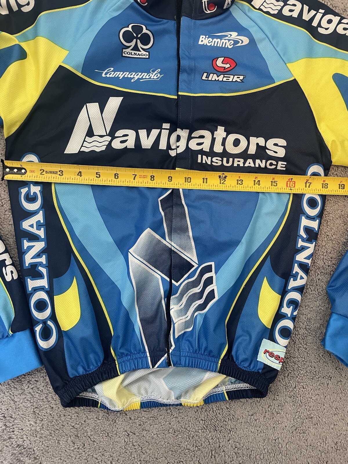 COLNAGO CYCLING JACKET COLNAGO/NAVIGATORS INSURANCE S… - Gem