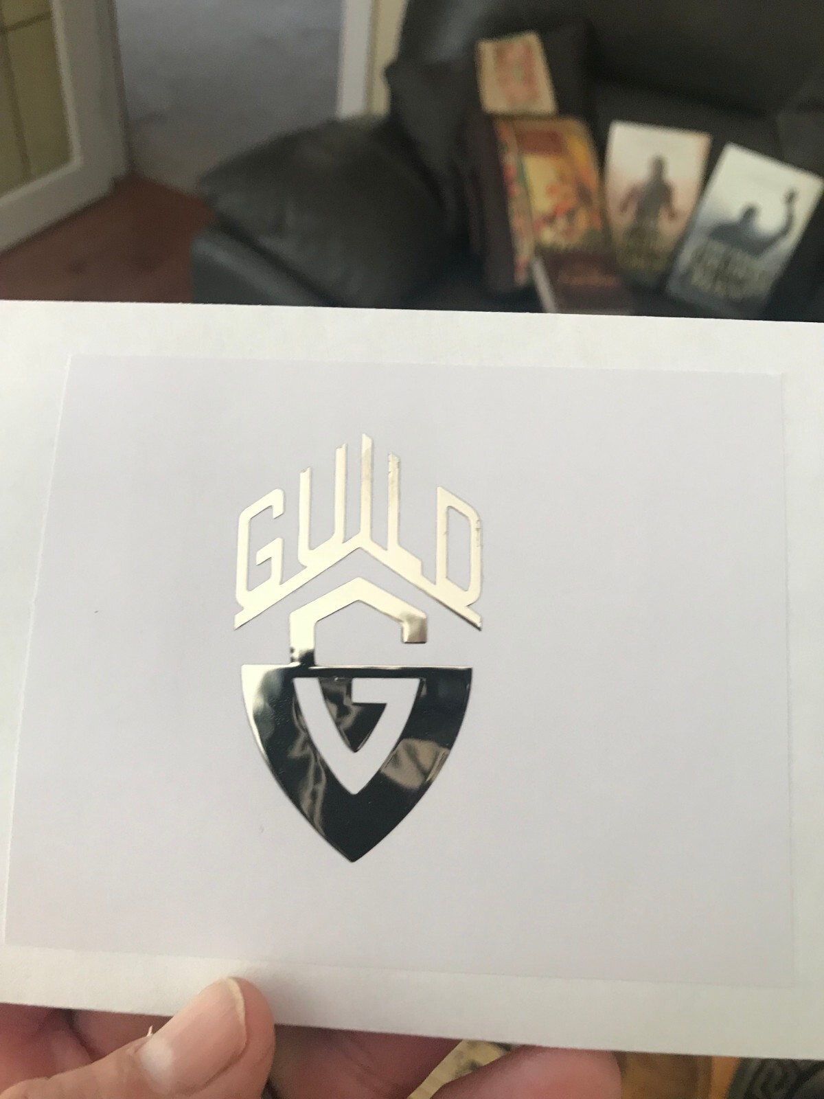 Guild Guitar Decal 3D Metal Chrome headstock Restoration Metal decal ...