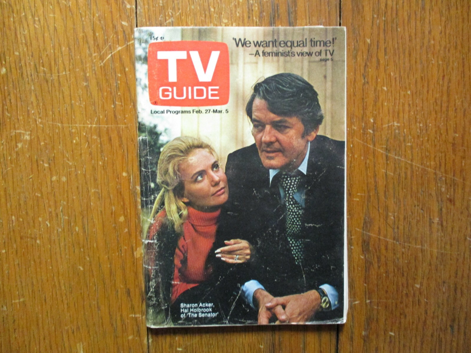 Feb-1971 TV Guide Magaz(THE SENATOR/HAL HOLBROOK/SHARON ACKER/TONI BULL ...