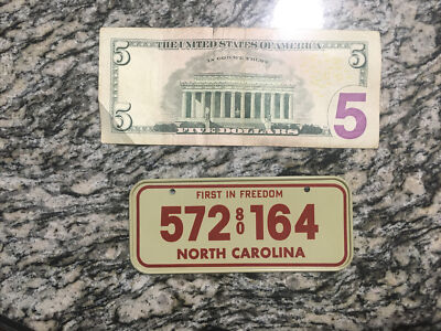 Cereal Box Mini License Plate North Carolina 1980 | eBay