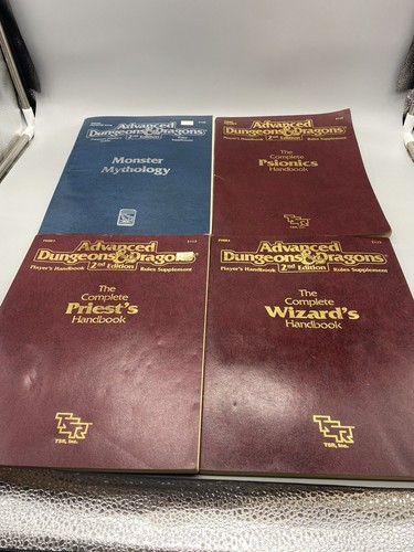 Dungeons & Dragons Lot Of 4 Handbooks 2nd Edition Monster Mythology ...