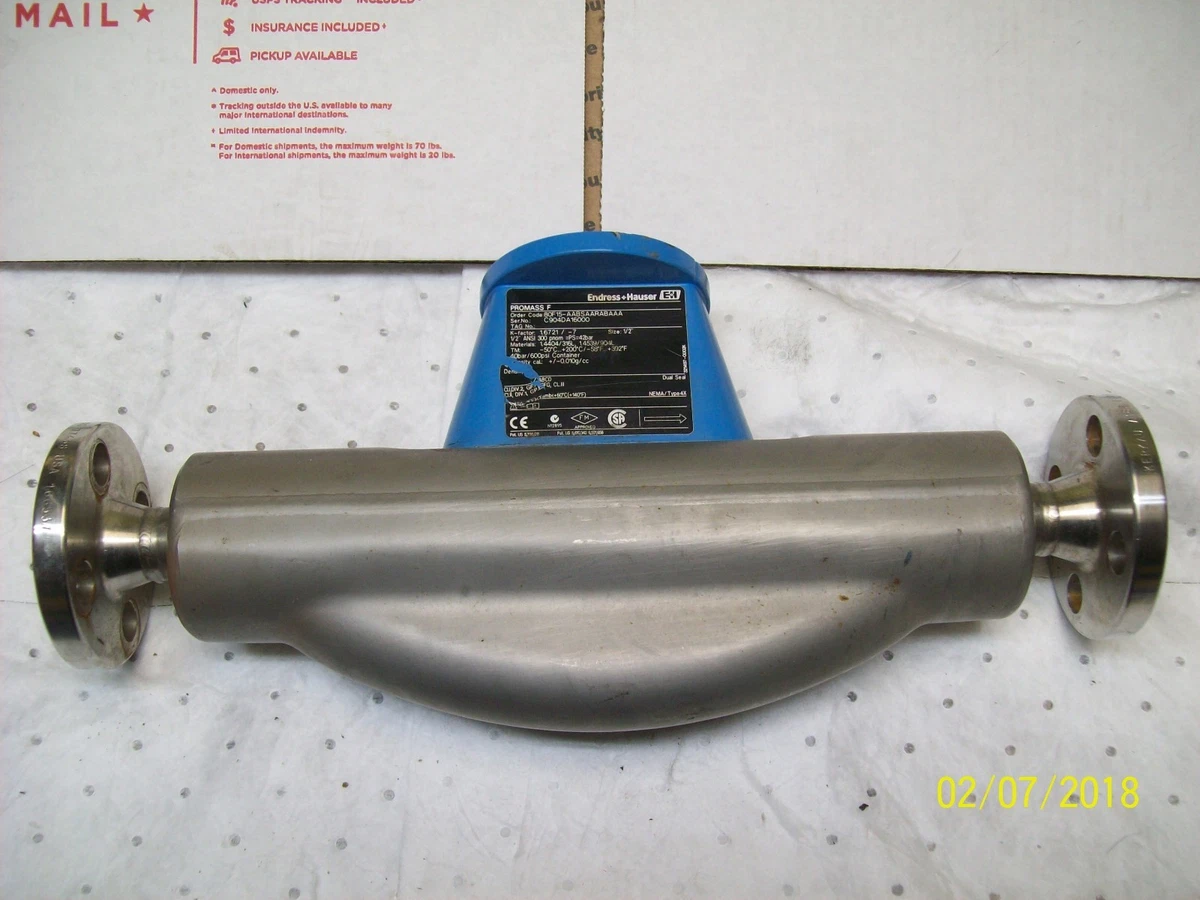 ENDRESS HAUSER PROMASS 83F Coriolis Flowmeter, 56% OFF