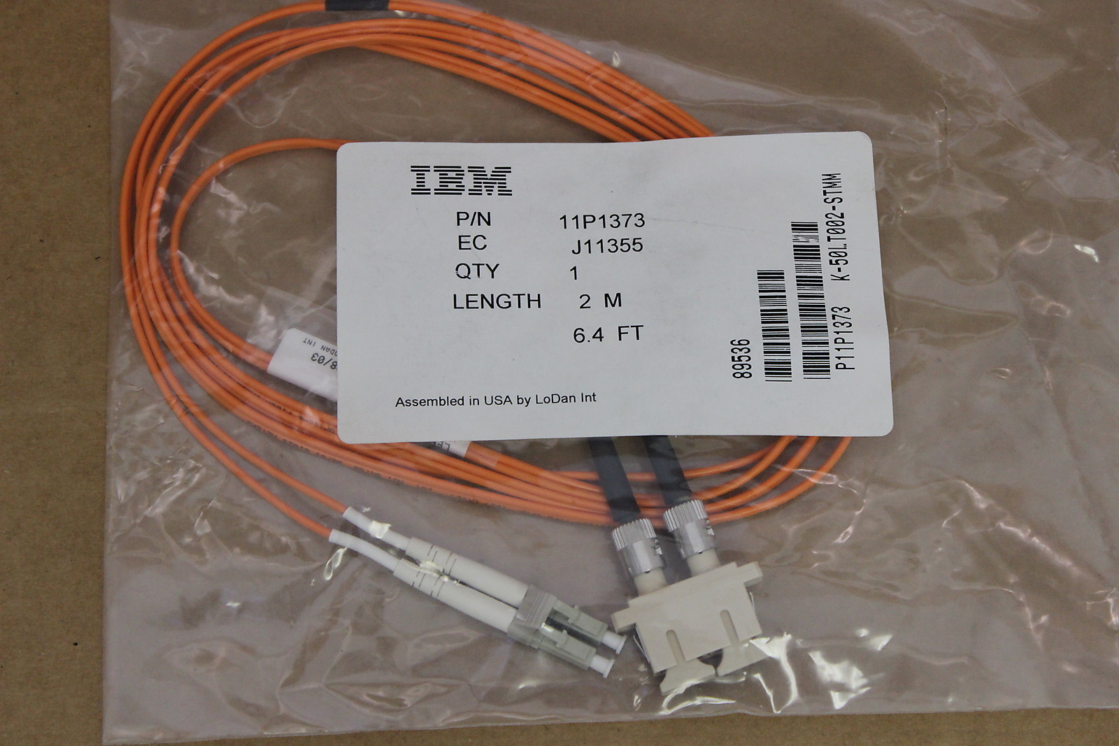 IBM 11P1373 2M LC-SC Fiber Channel Fibre Optic Cable New | eBay