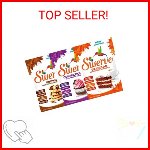 Swerve Sweetener Granular, Brown and Confectioners Baker's Trio - Sugar ...