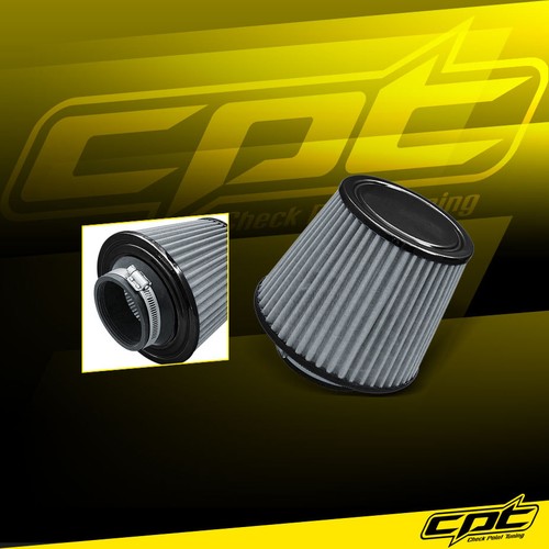 3" Stainless Steel Cold Air Short Ram Cone Intake Filter Black for Audi ...
