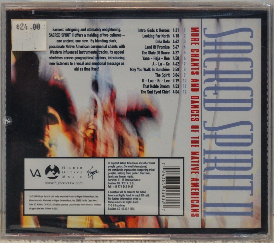 Sacred Spirit II - More Chants and Dances of Native Americans - New ...