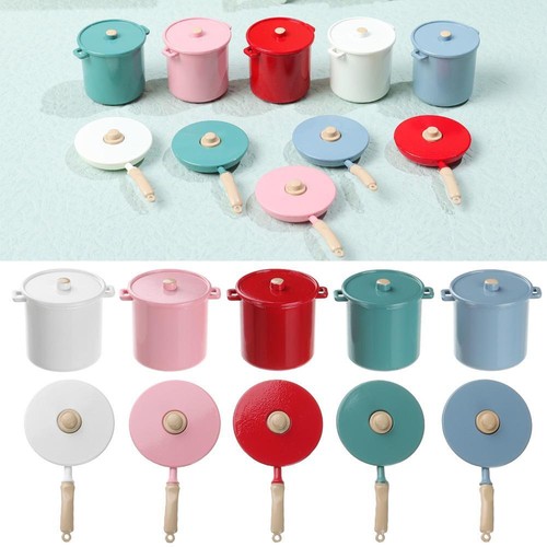 Mini Kitchen Furniture Miniature Soup Pot Dollhouse Kitchenware ...