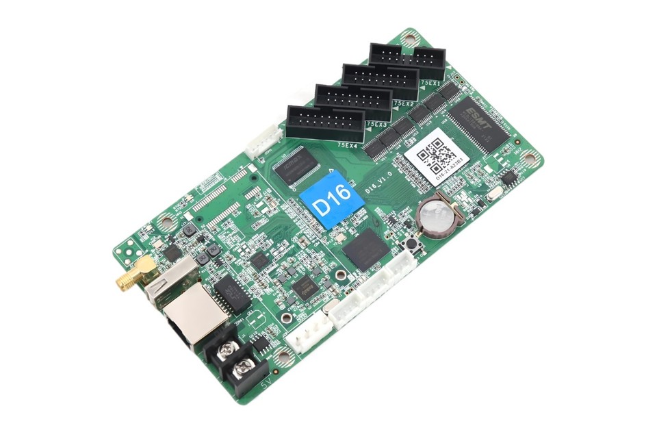 Huidu HD-D16 LED Control Card, Wi-Fi/USB, 4GB Memory, Full-Color ...
