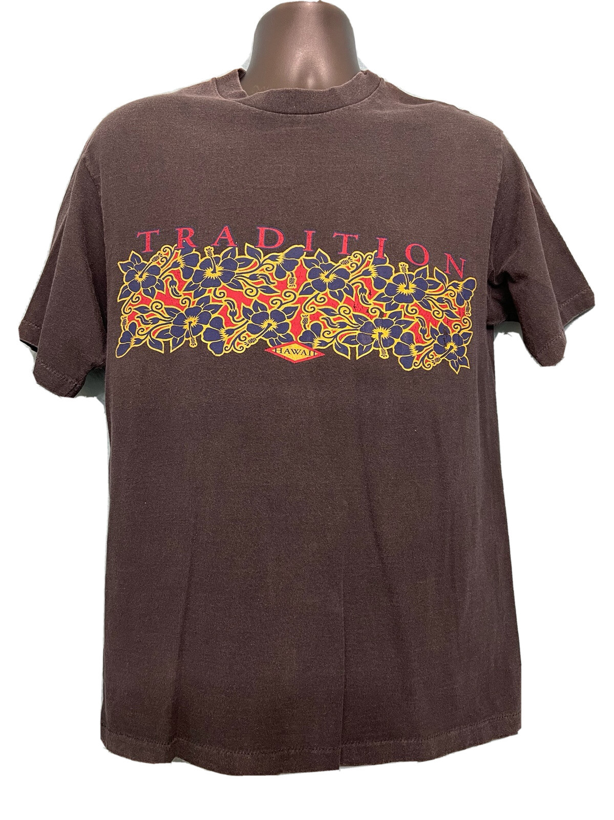 Local Tradition Hawaii Hibiscus Flower Shirt Large Te… - Gem