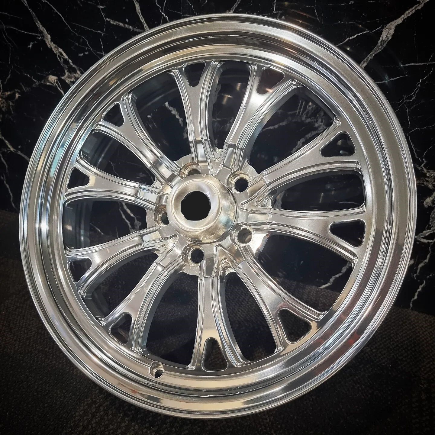4x Outlaw Drag Intensity Wheels Deep Dish Full Polished 17x4.5/15x8 ...