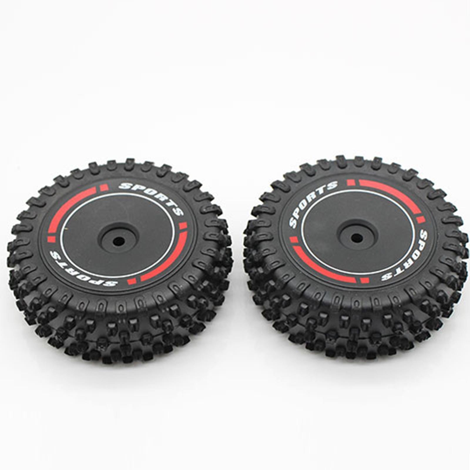 2Pcs Replacement Front Wheel Tyre Spare Parts RC Tire for Wltoys 124010 1:12 | eBay
