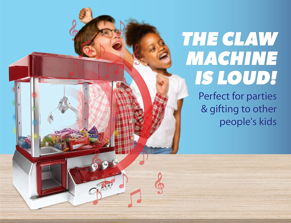 Electronic Arcade Claw Machine - Toy Grabber Machine with Flashing LED ...