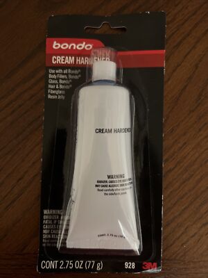 “NEW” BONDO 928 BODY FILLER CREAM HARDENER, 2.75 OZ, Blue | eBay