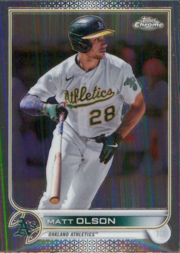 2022 Topps Chrome #148 Matt Olson Oakland Athletics Baseball Card | eBay