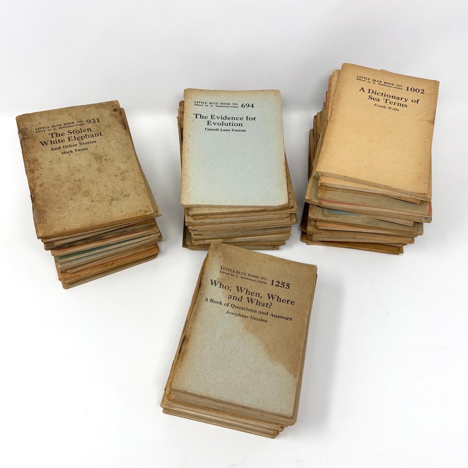Rare LITTLE BLUE BOOK Lot of 83 - 1920s Ten Cent Pocket Series | eBay