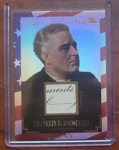 Franklin D. Roosevelt 2023 Pieces Of The Past Premium Hand Written ...