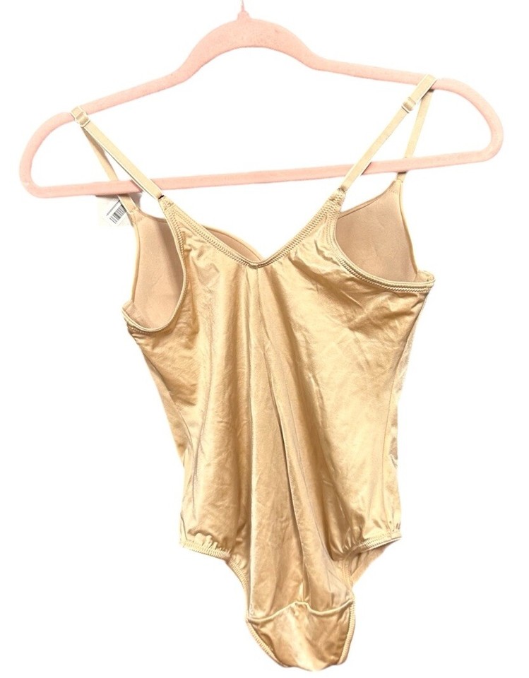 Women’s size small underwire bra bodysuit Shaper Control Beige snap ...