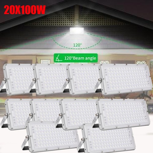 20Pcs 100W LED Flood Light Module Cool White Outdoor Spotlight Garden ...