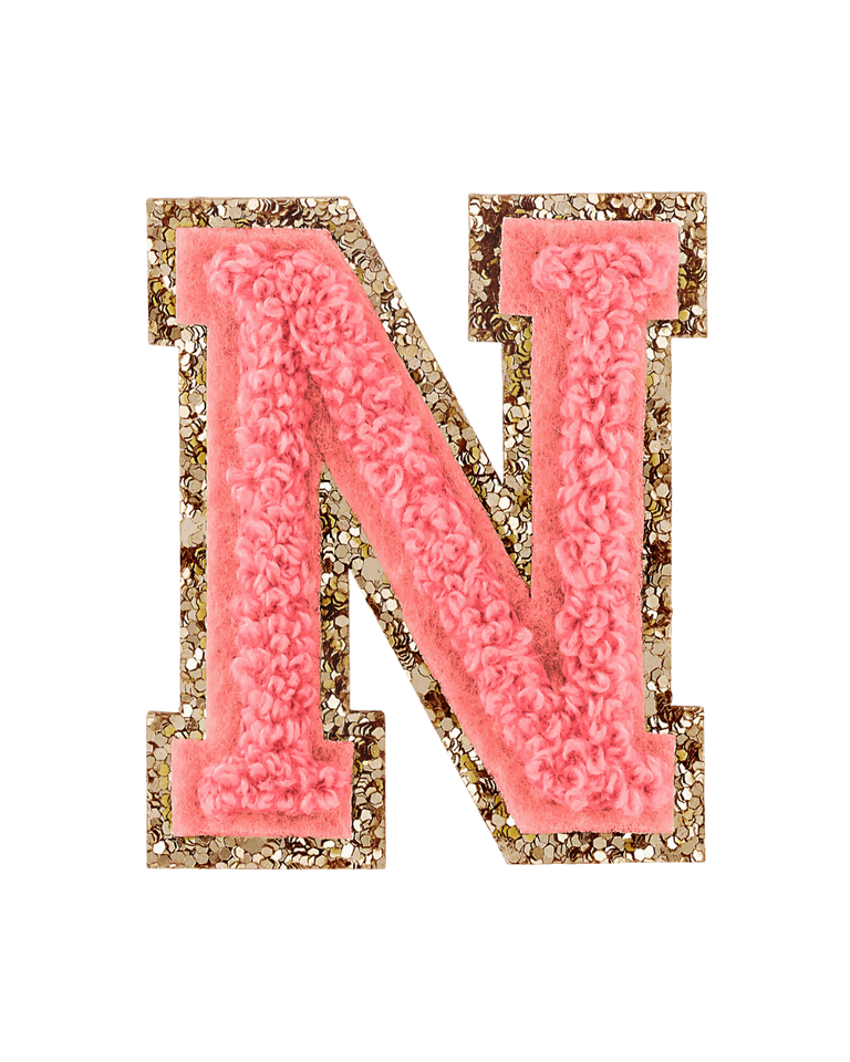 Stoney Clover Lane Ripe Peach Glitter Varsity Letter Patches | eBay