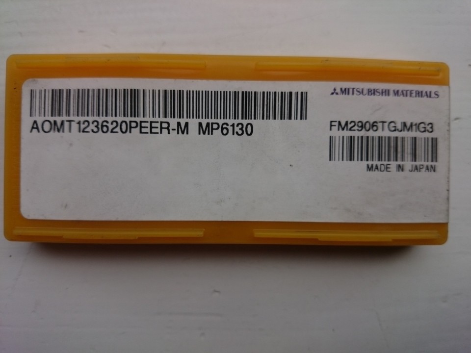 10 Mitsubishi carbide tips AOMT123620PEER-M MP6130 ( AOMT 123620 PEER ...