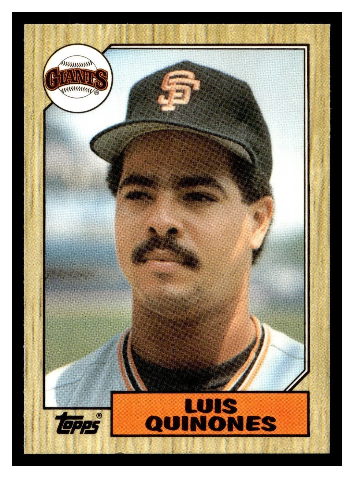 1987 Topps #362 Luis Quinones Shortstop & 3rd B San Francisco Giants ...