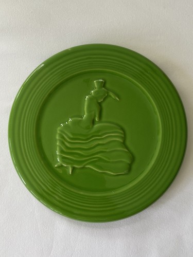 Fiesta Ware 6" Dancing Lady Trivet Hot Plate Shamrock Green | eBay